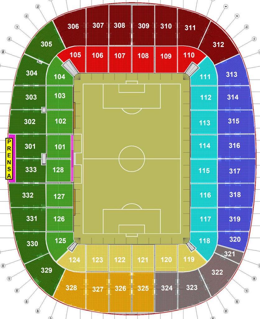Vistas 3D de las localidades del nuevo San Mamés / Nuevo estadio San Mamés